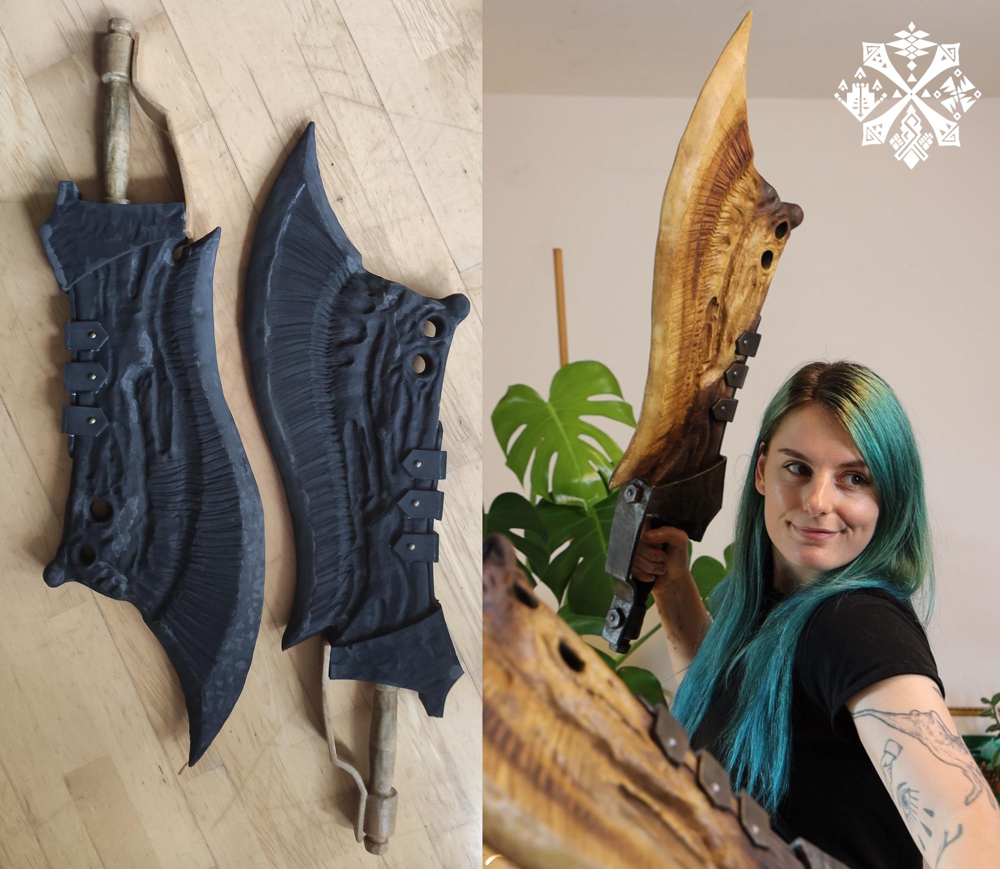 Monster Hunter World Bone Blades - Etsy