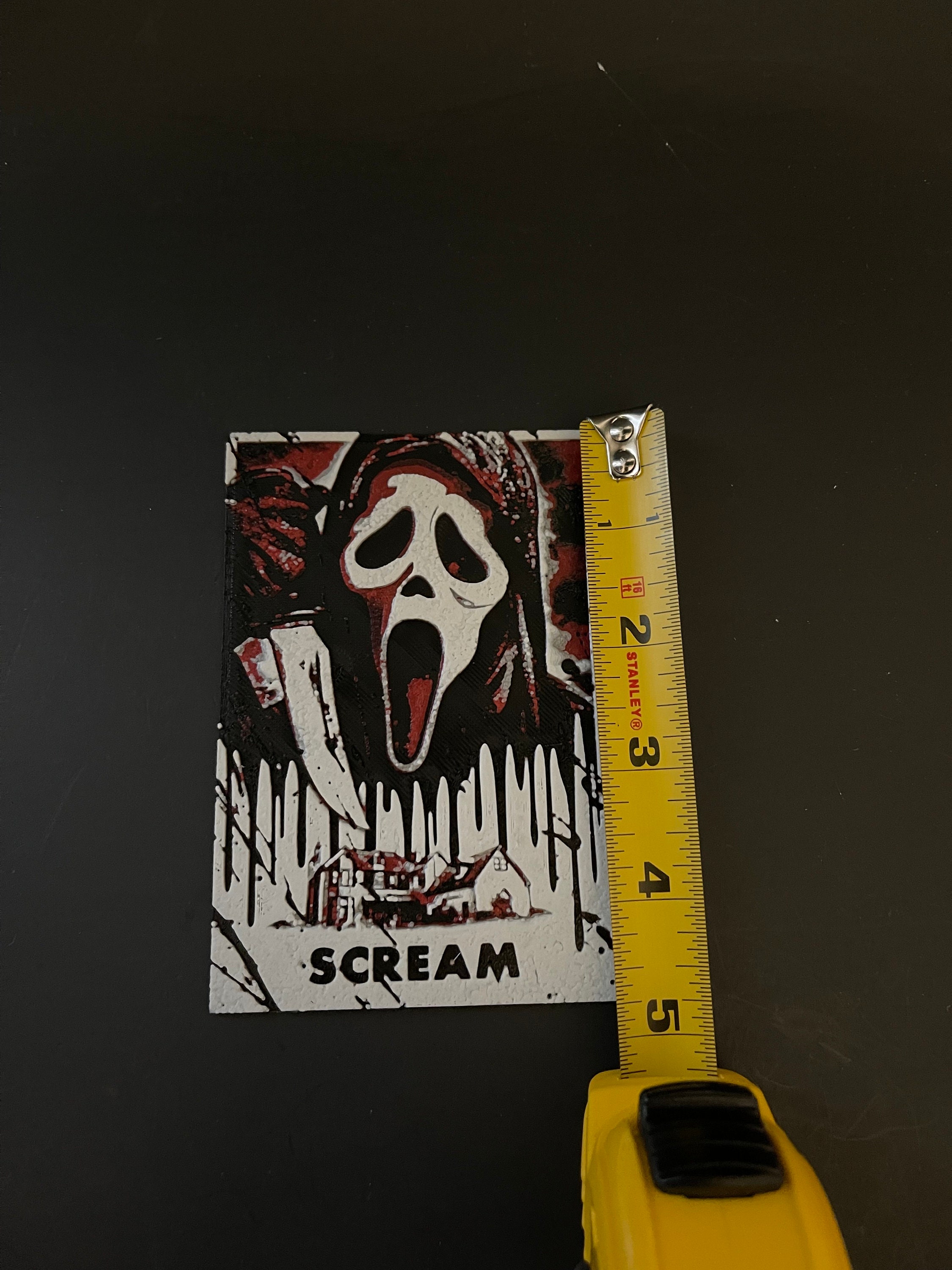 Mini Scream Poster 3D Printed Magnet - Etsy