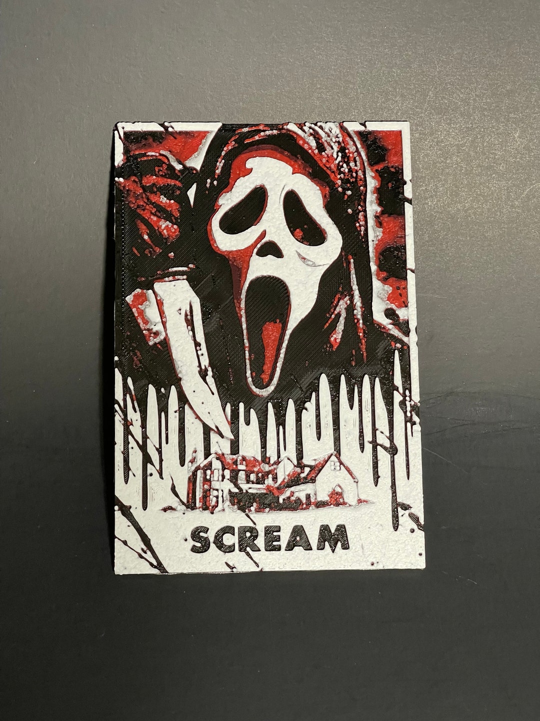 Mini Scream Poster 3D Printed Magnet - Etsy