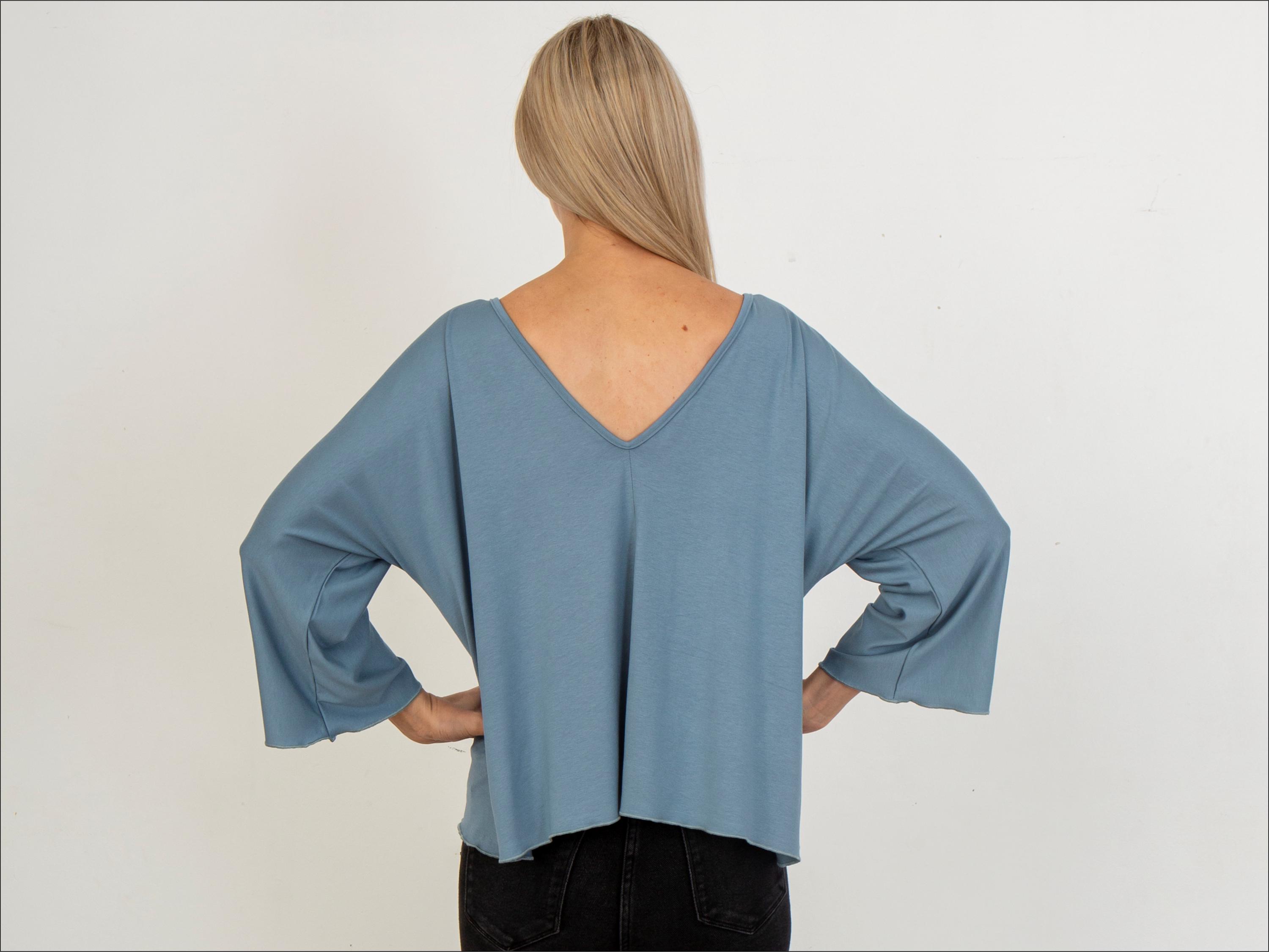 Loose Top Sewing Pattern With Tutorial | FREE SIZE | Easy Beginner ...