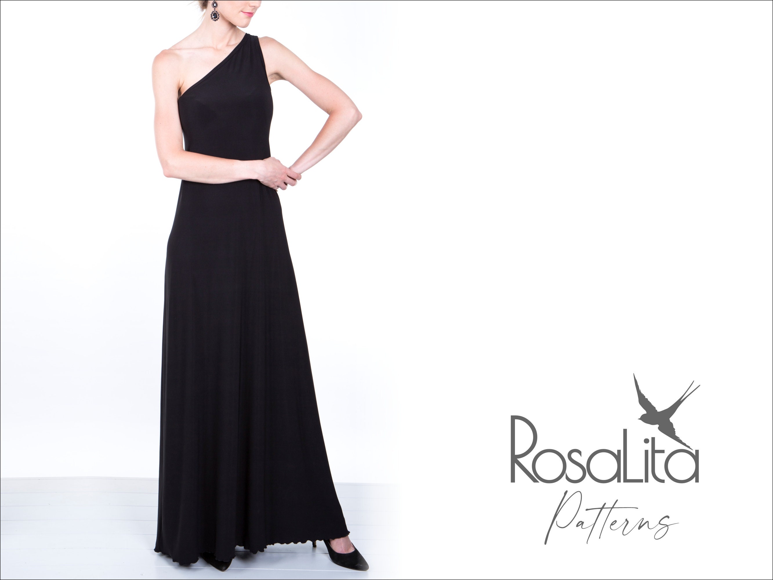 Melissa Maxi Dress Digital PDF Sewing Pattern With Tutorial XS-XXXL ...