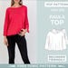 Loose Top Sewing Pattern With Tutorial | FREE SIZE | Easy Beginner ...