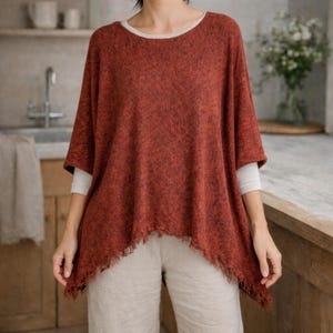 Loose Top Sewing Pattern PDF | Free Size XS–XXXL | Relaxed Fit Knit Top ...