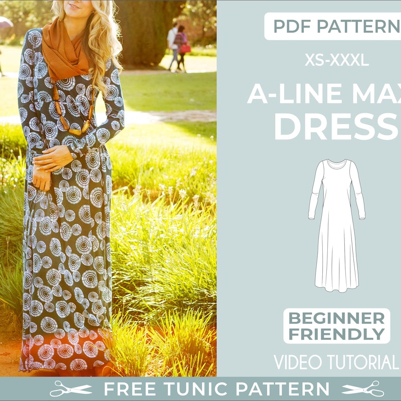 A Line Dress Pattern - Etsy