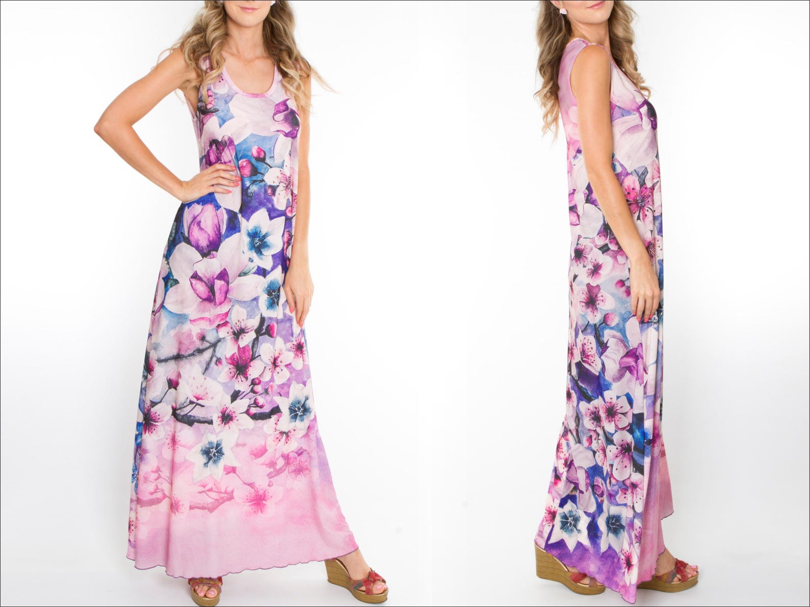 Sleeveless Maxi Dress Sewing Pattern |XS-XXXL| Easy Beginner Sewing ...
