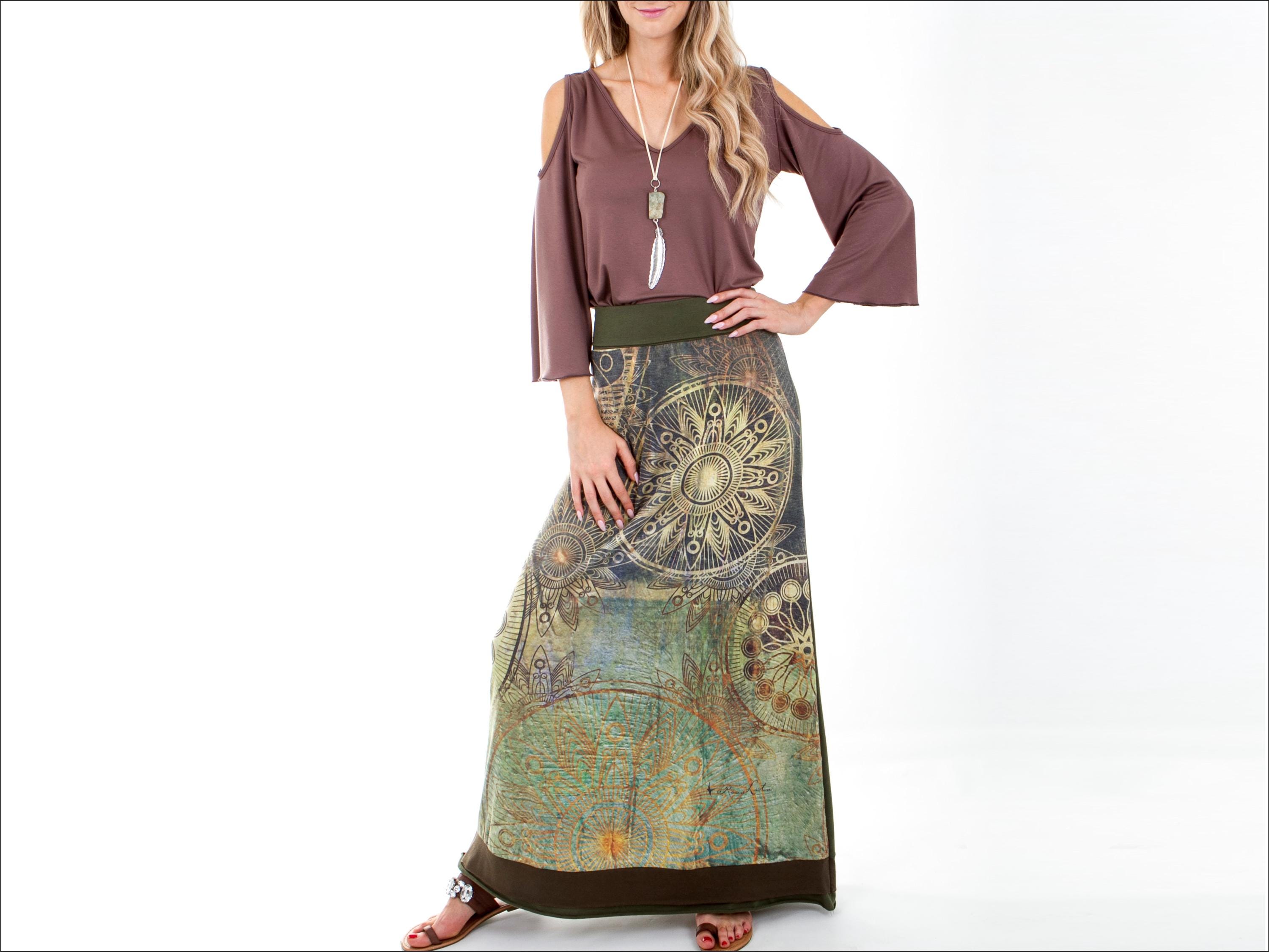 Maxi A-line Skirt Sewing Pattern. PDF Sewing Pattern With Tutorial | A ...