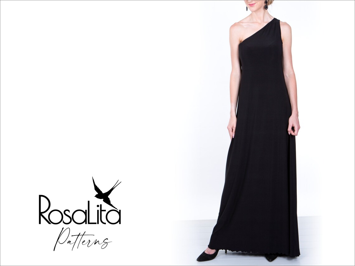 Melissa Maxi Dress Digital PDF Sewing Pattern With Tutorial XS-XXXL ...