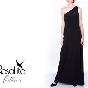 Melissa Maxi Dress Digital PDF Sewing Pattern With Tutorial XS-XXXL ...