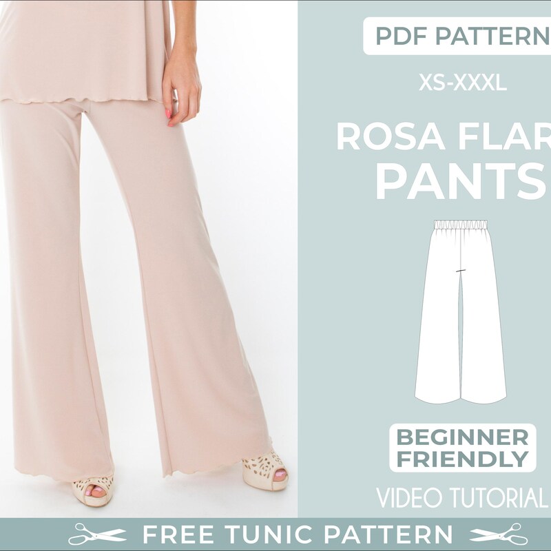 Wide Leg Pants Pattern - Etsy