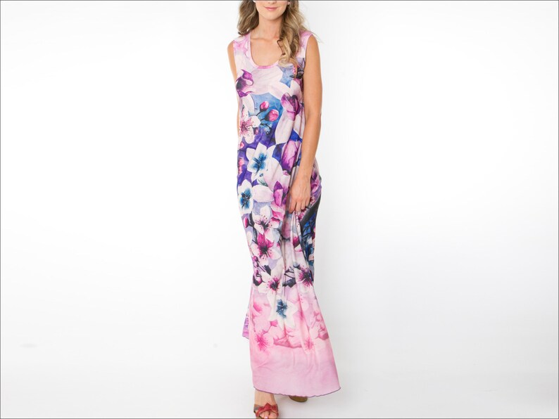 Sleeveless Maxi Dress Sewing Pattern |XS-XXXL| Easy Beginner Sewing ...