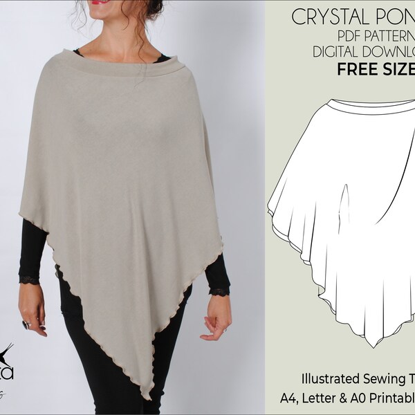 Poncho Pattern - Etsy