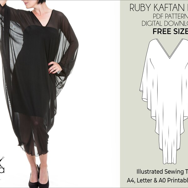 Kaftan Pattern - Etsy
