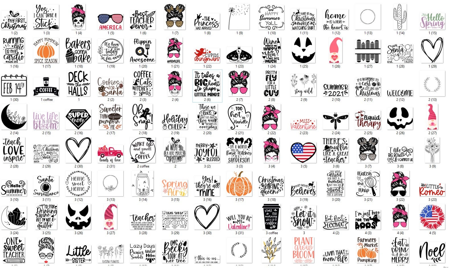 SVG-PNG Bundle Popular Svg Files Svg Files for Cricut Silhouette Cut ...