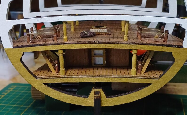 In the Shipyard: Unique Handmade Model of Historic Sailing Ship HMS ...