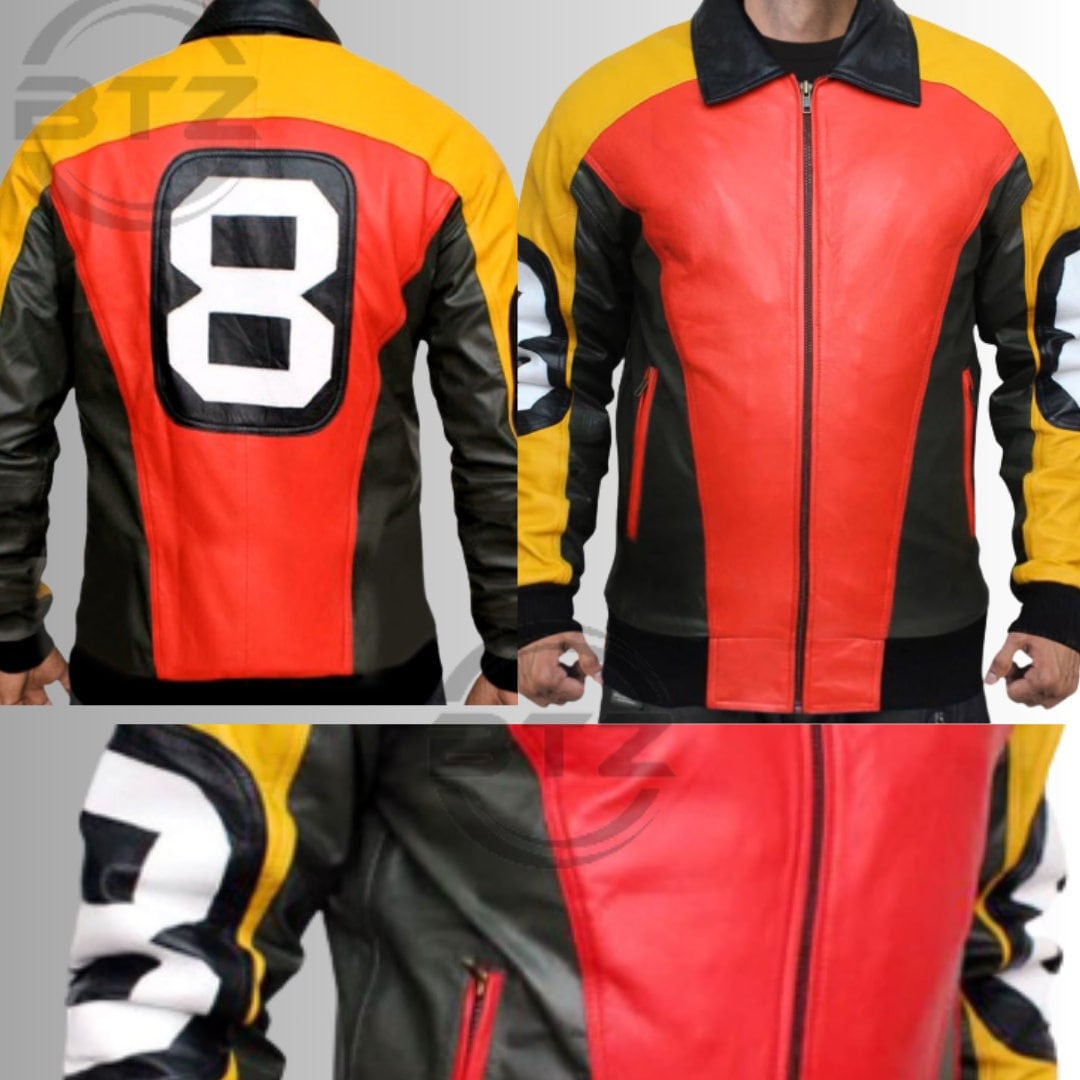 8 Ball Seinfeld Puddy Patrick Warburton Bomber Leather Jacket - Etsy