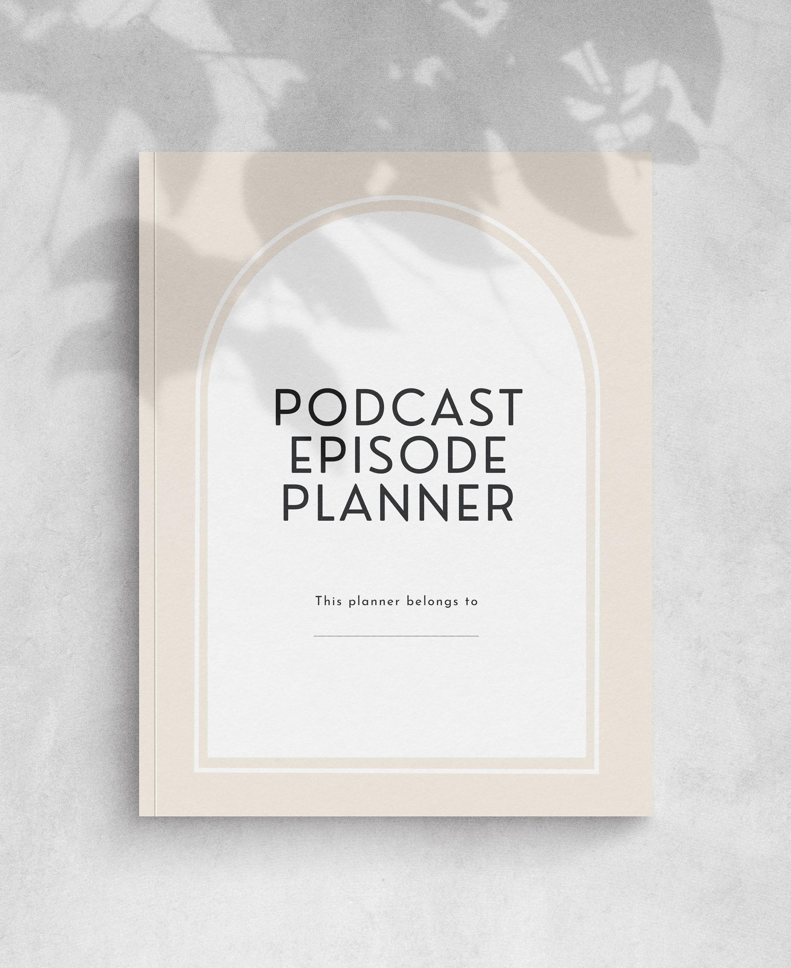 The Podcast Episode Planner - Etsy
