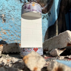 Spray Paint Can-vas, Re-purposed Graffiti Art DIY - Etsy