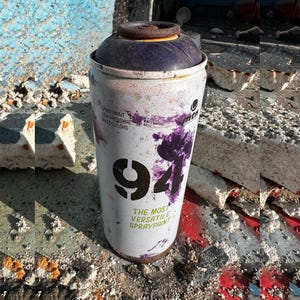 Spray Paint Can-vas, Re-purposed Graffiti Art DIY - Etsy