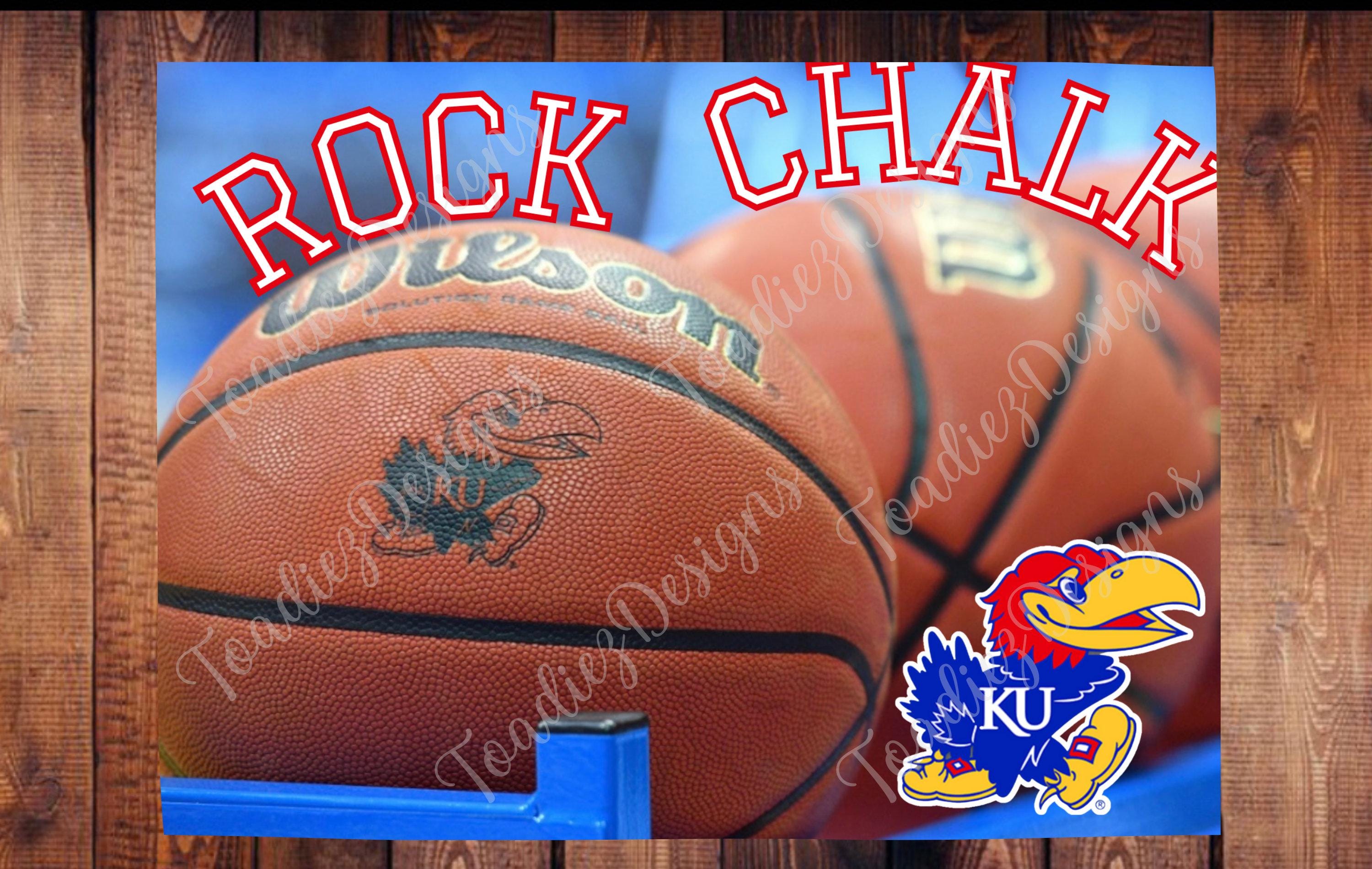 Rock Chalk Jayhawk Basketball Design Best for Sublimation Tumbler Wrap ...