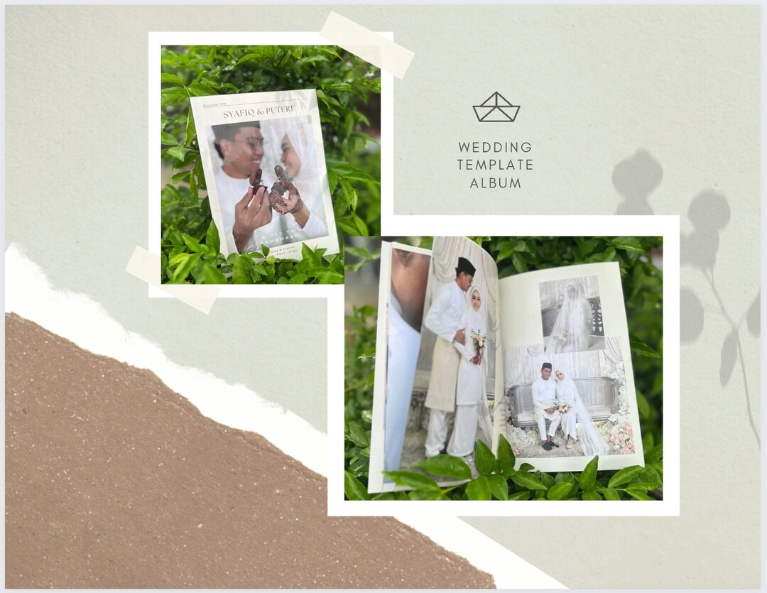 Canva Wedding Album Template Magazine Theme - Etsy