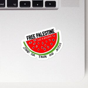 Free Palestine Watermelon Resistance Sticker - Etsy