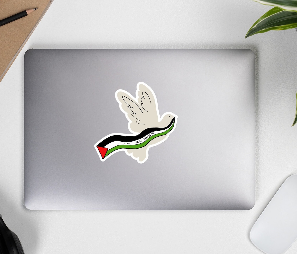 Palestine Bird Sticker I Stand With Palestine Sticker Palestine Flag ...