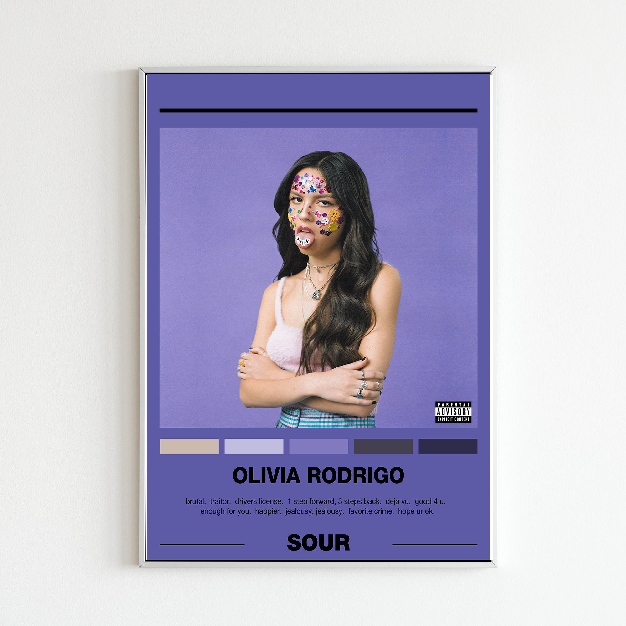 Olivia Rodrigo ''Sour" Album Poster sold by AbizeiHelen | SKU 40099463 ...