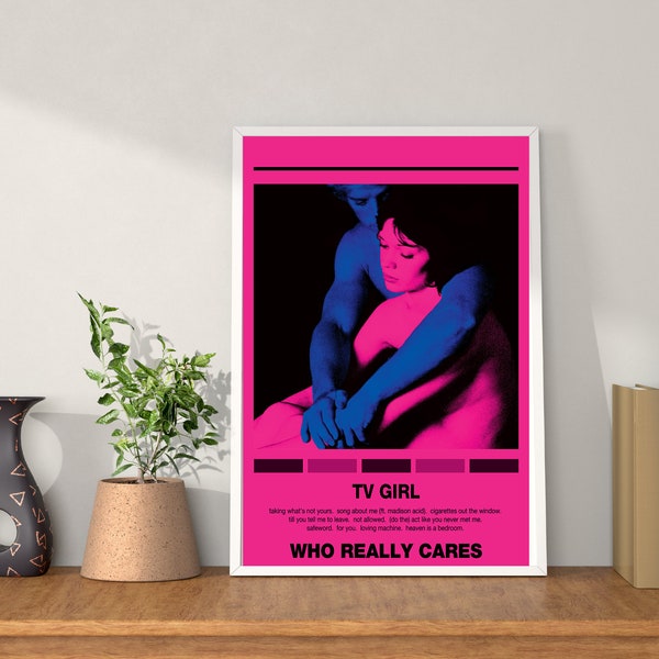 Digital Poster Tv Girl Who Really Cares Etsy