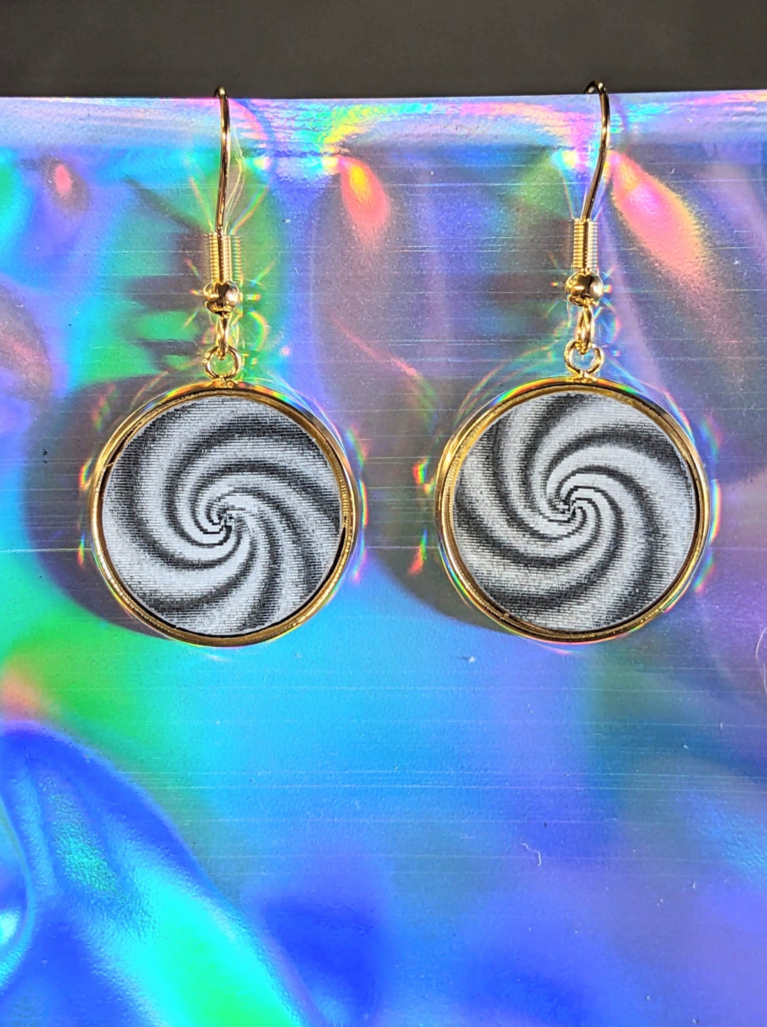RARE HYPNO-COIN Vintage 1960s Psychedelic Lenticular Trippy Vari-vue ...