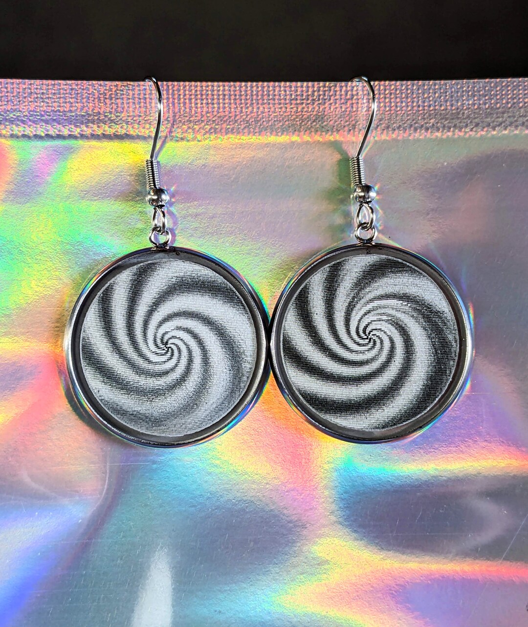 RARE HYPNO-COIN Vintage 1960s Psychedelic Lenticular Trippy Vari-vue ...