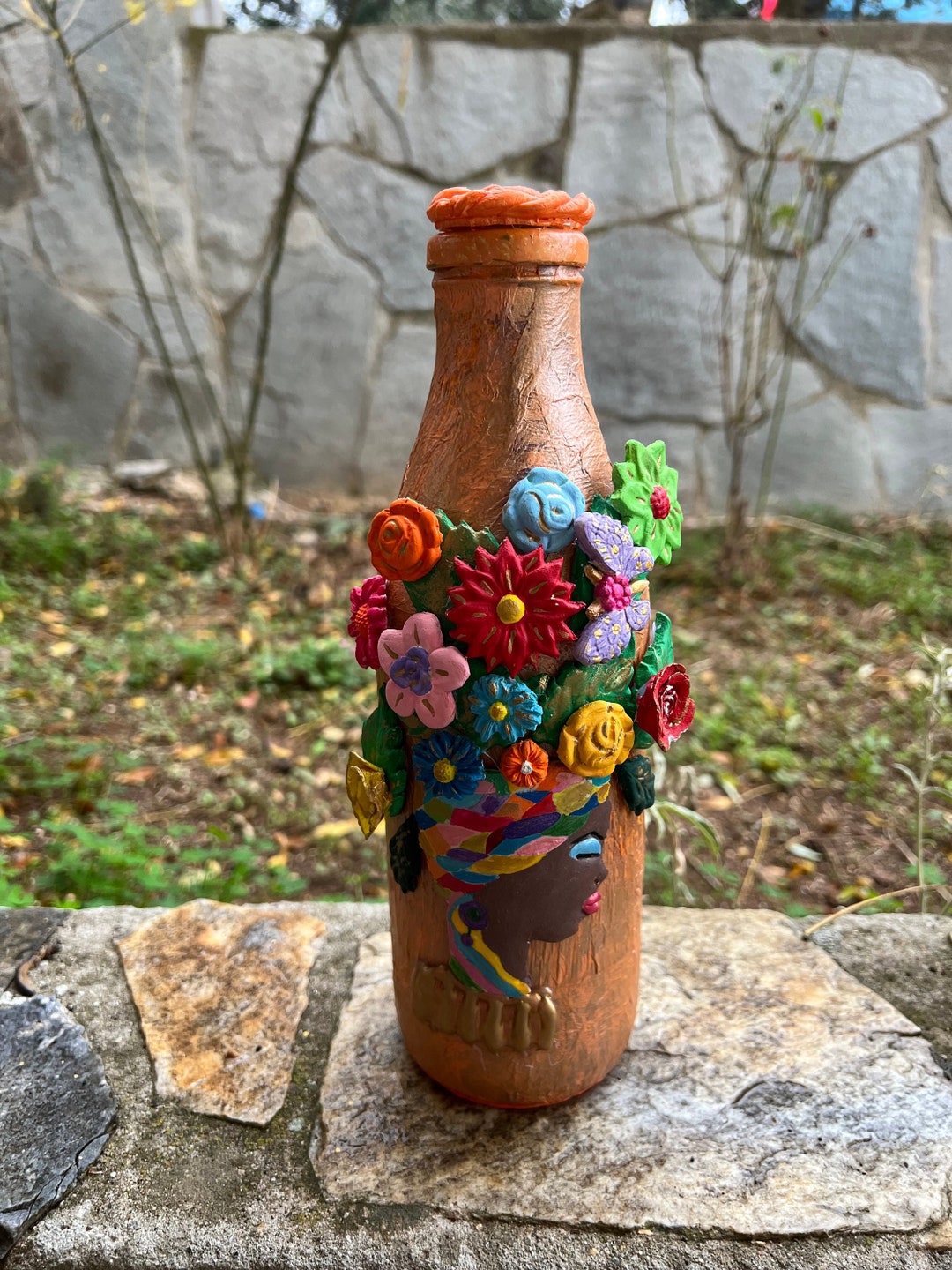Handmade Decorated Bottles - Etsy