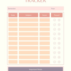 Cute and Pastel Digital, Printable Study Planner - Etsy