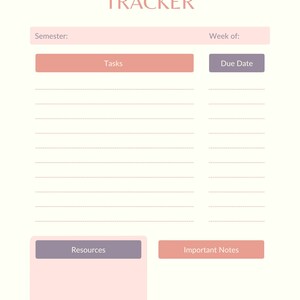 Cute and Pastel Digital, Printable Study Planner - Etsy