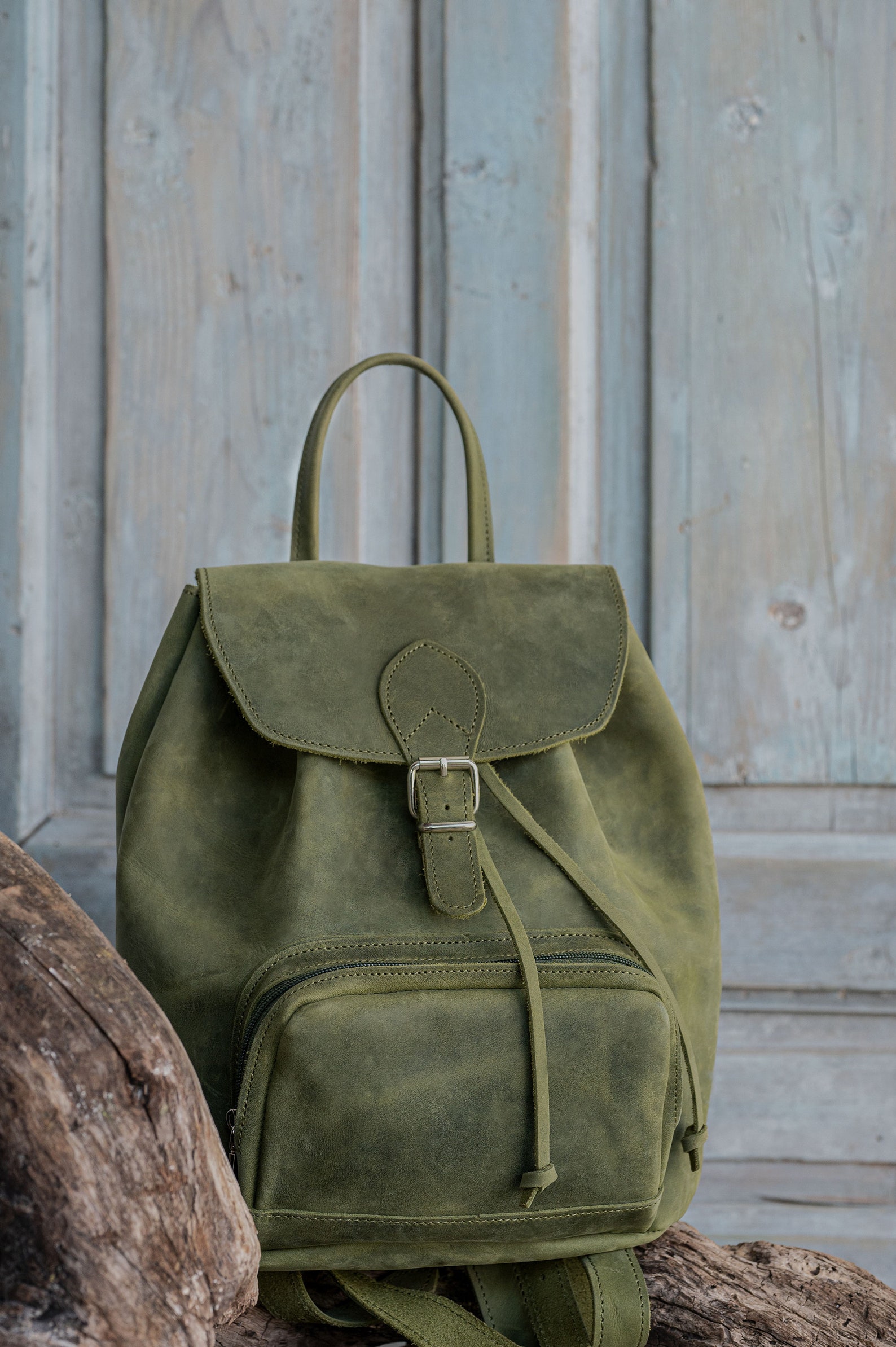 Personalized Leather Backpack: Full Grain Travel Rucksack, Handmade ...