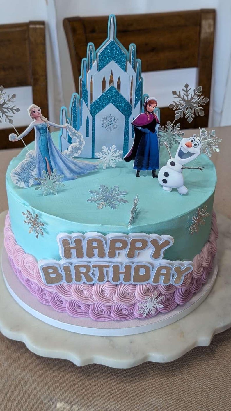 Cake Topper, Frozen Cake Toppers, Cake Topper Set - Etsy