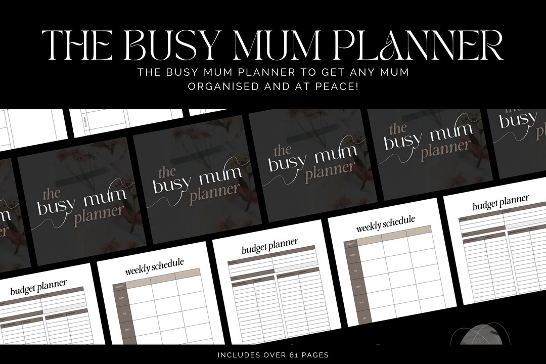 Busy Mum Planner | Planning for Busy Mums, Working Mum Planner, Family ...