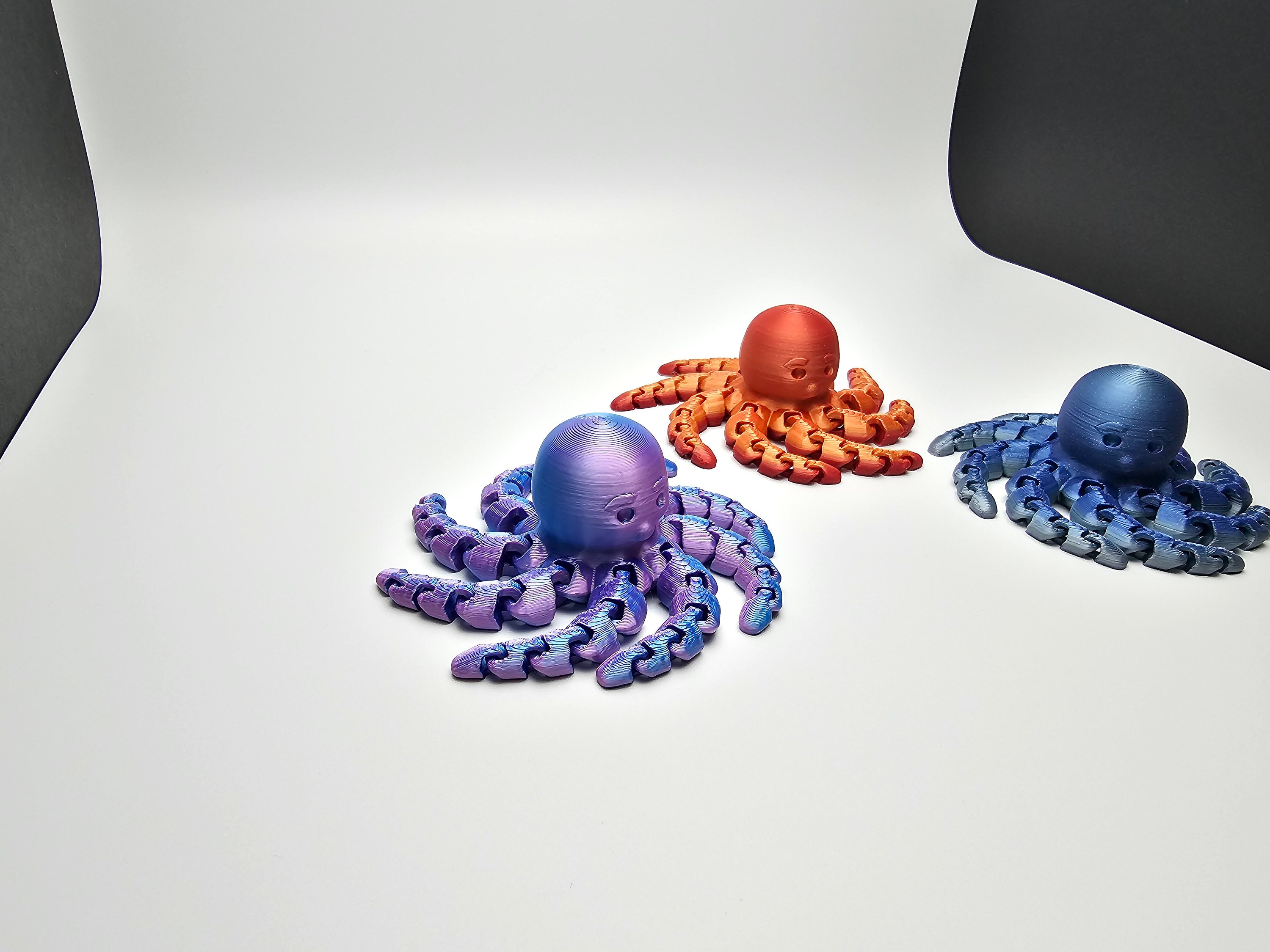 Multi-pack Octopus Fidget Toy: A 3D Printed Fun Finger Puppet and Decor ...