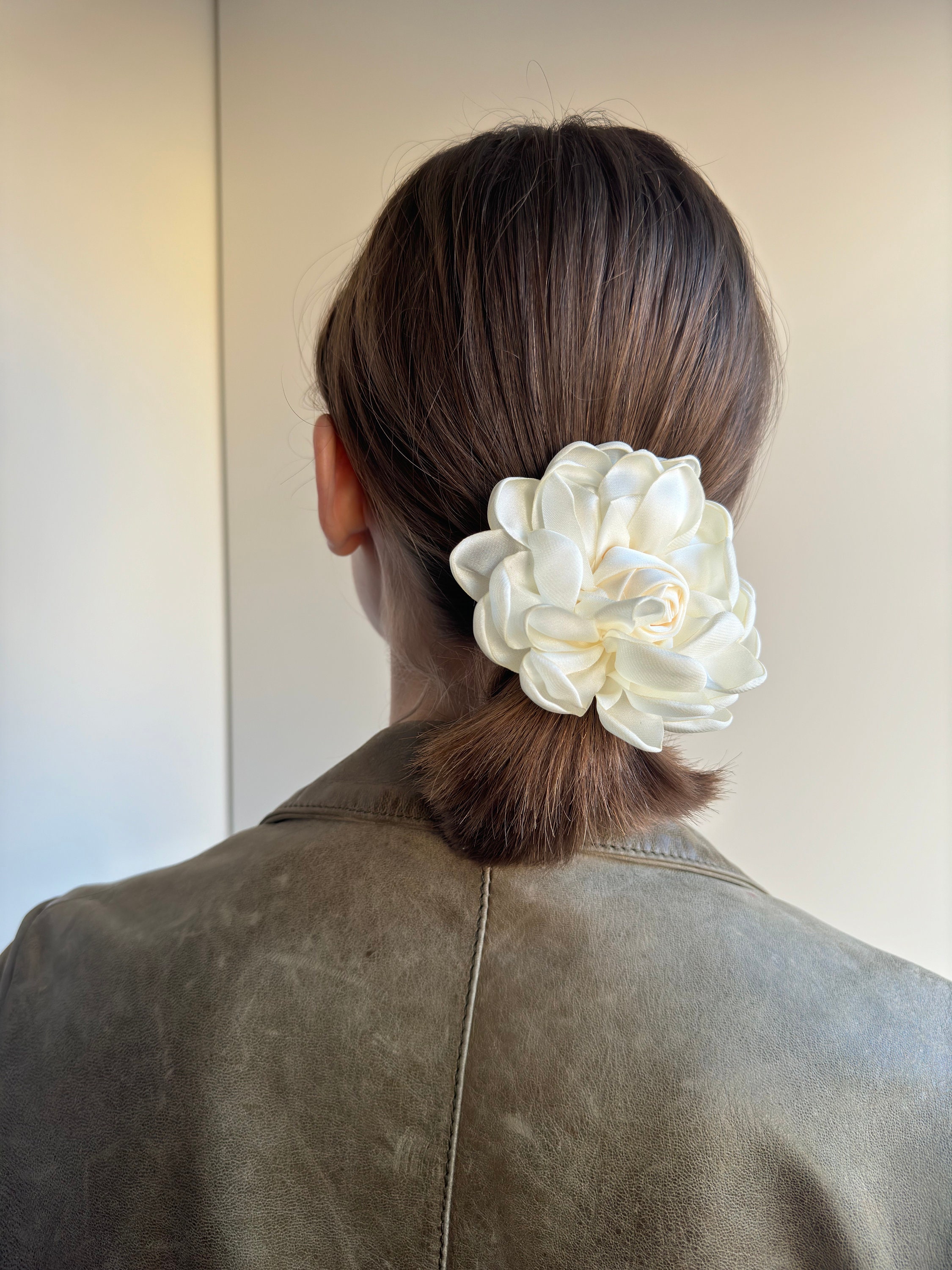 Oversized Flower Hair Clip, Silk Flower Hair Clip, Rose Hair Clip ...