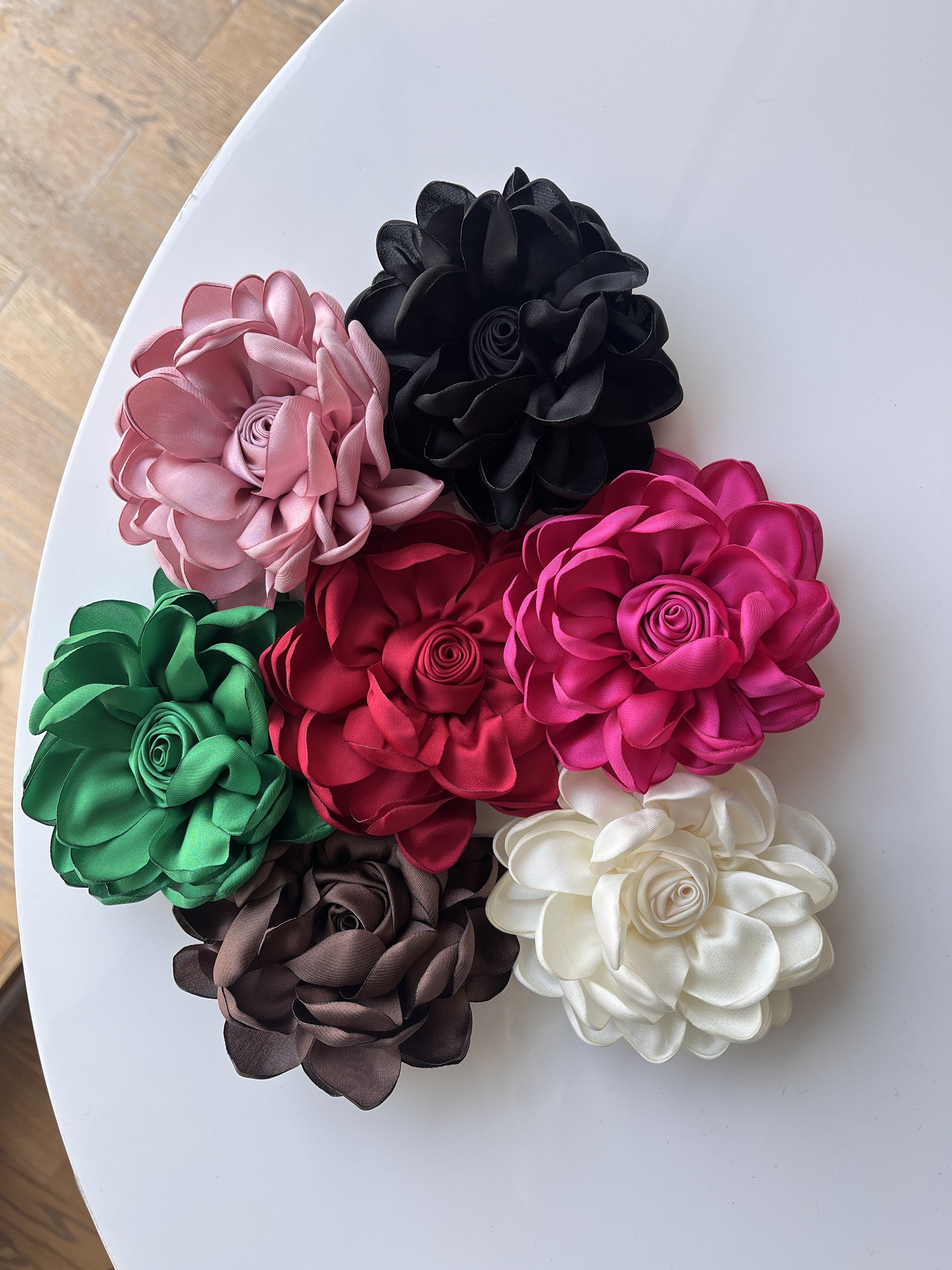 Oversized Flower Hair Clip, Silk Flower Hair Clip, Rose Hair Clip ...