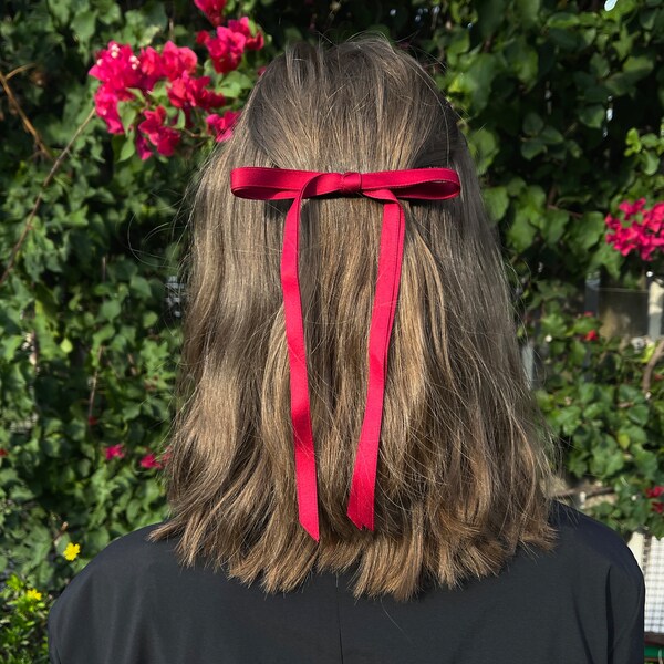 Ribbon Hair Clip - Etsy