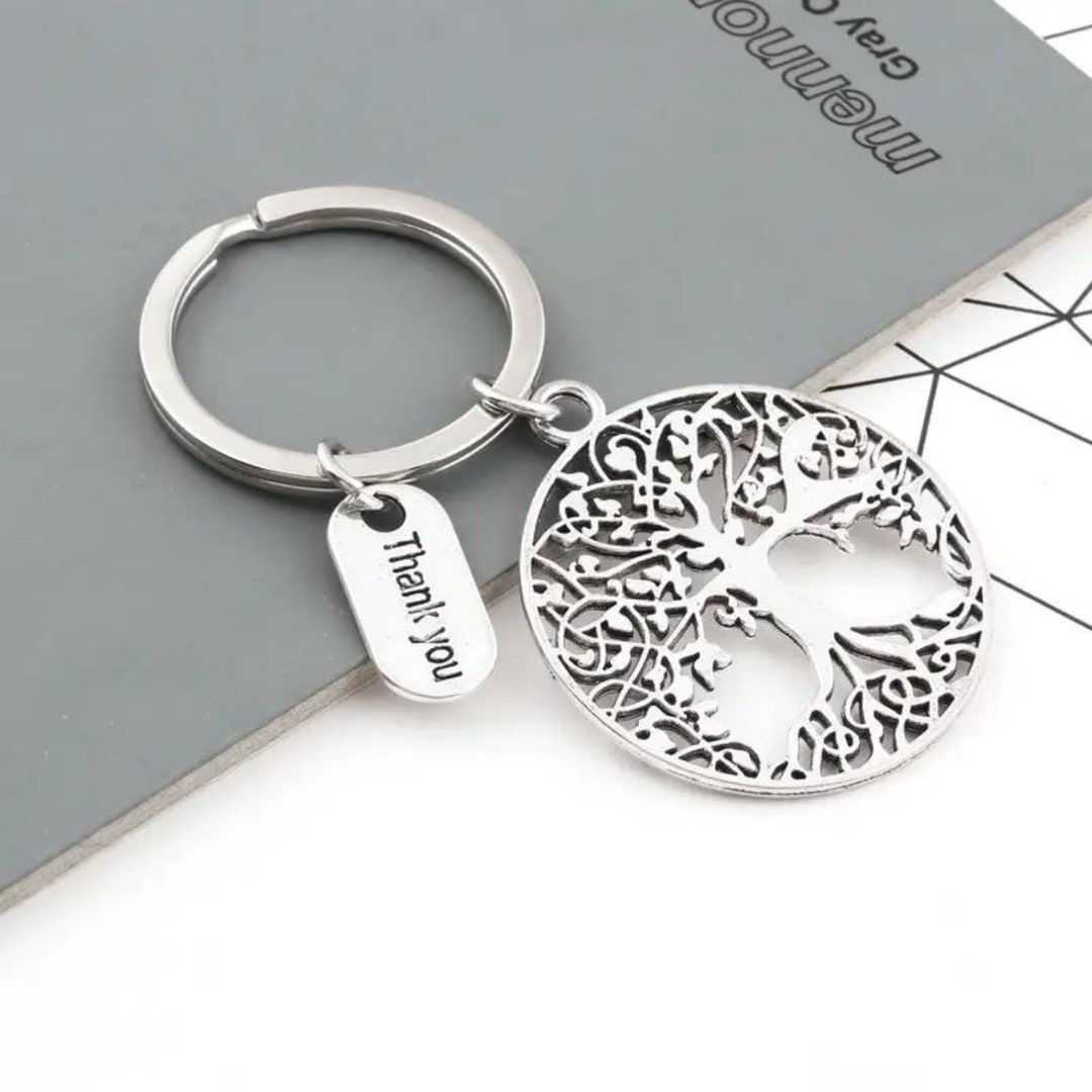Tree of Life Keychain Hollow Metal Keychain for Gifts - Etsy
