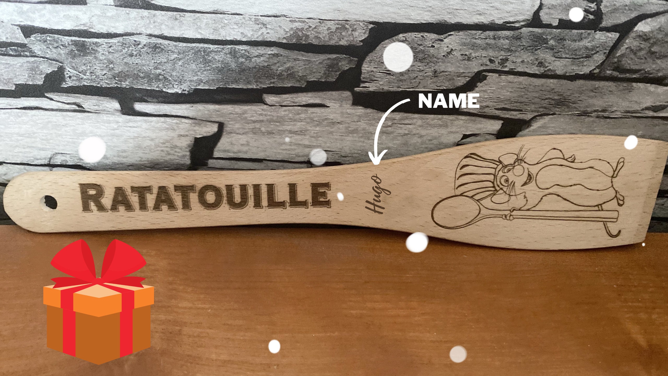 Personalized Spatula With First Name Ratatouille Disney - Etsy