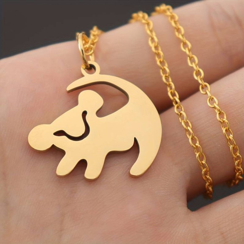 The Lion King Necklace GOLD or SILVER Color, Disney Gift - Etsy