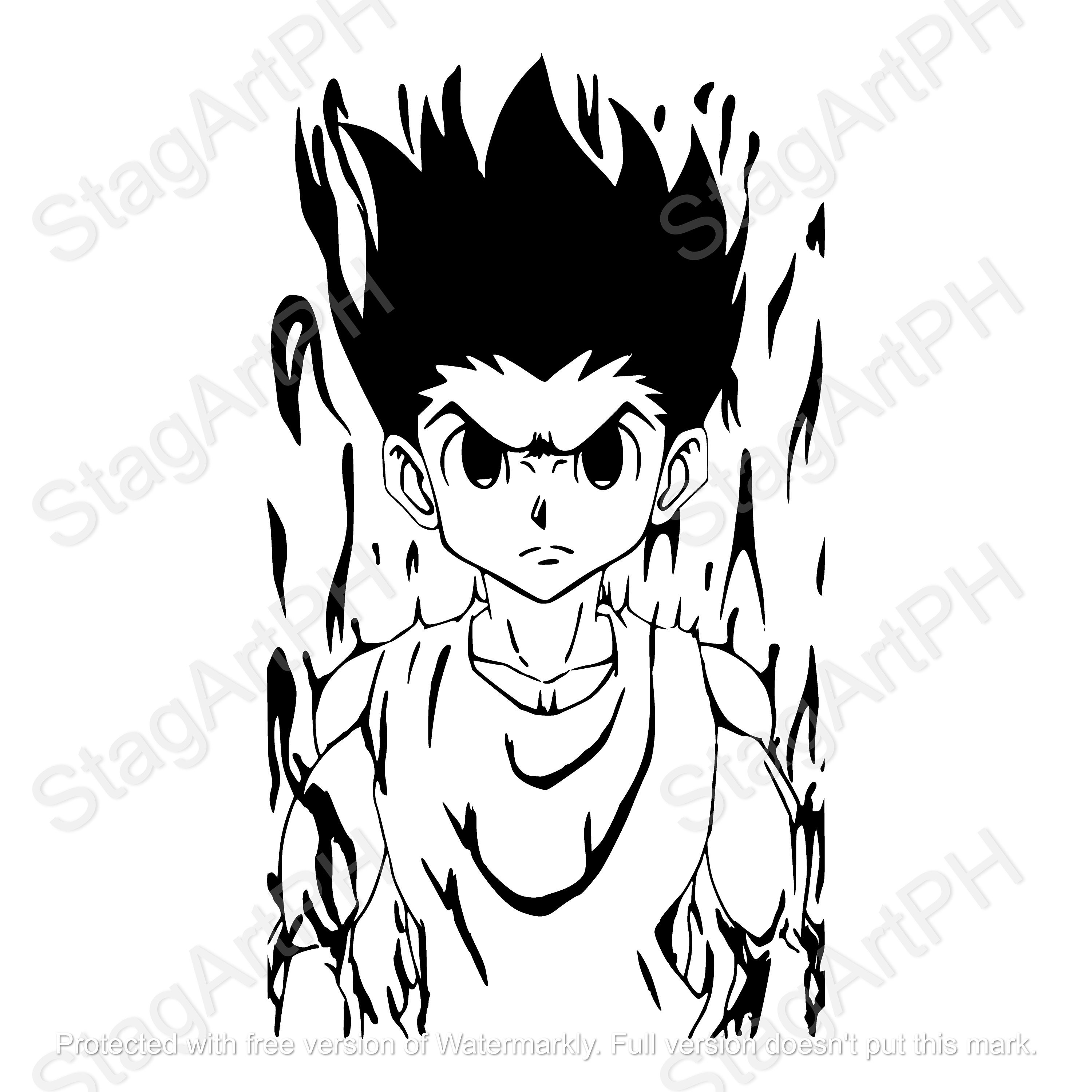 Hunter X Hunter SVG Rage Gon Freecss SVG - Etsy