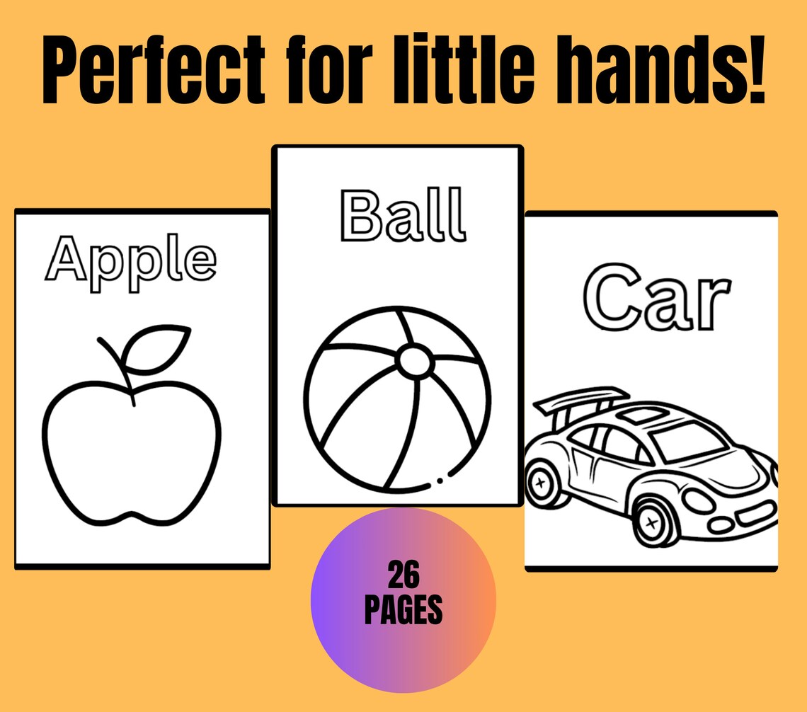 ABC Coloring Pages for Kids Digital Download | Alphabet Printable | ABC ...