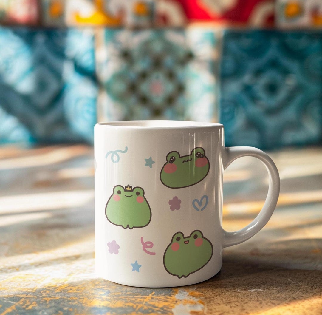 Adorable Frog Mug – Cute Cartoon Frogs Coffee Cup – Perfect Gift for ...