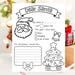 Letter to Santa Coloring Page for Kids, Printable Dear Santa Template ...