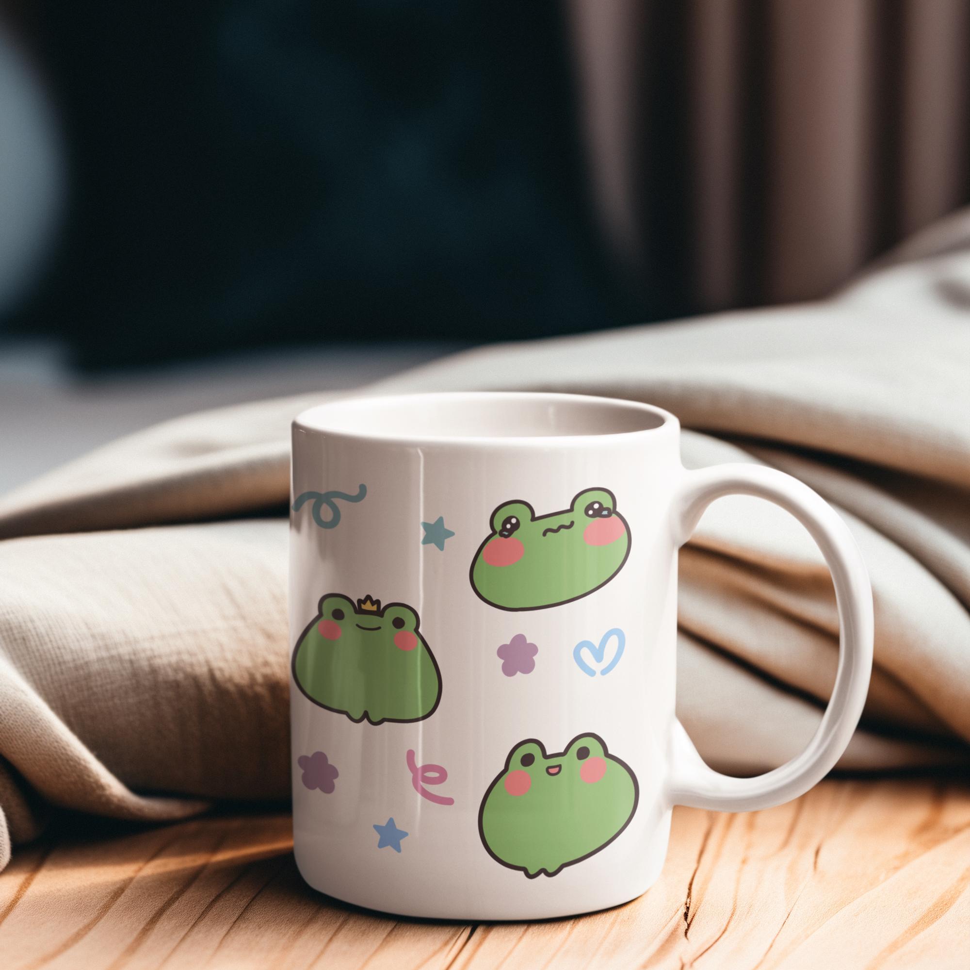 Adorable Frog Mug – Cute Cartoon Frogs Coffee Cup – Perfect Gift for ...