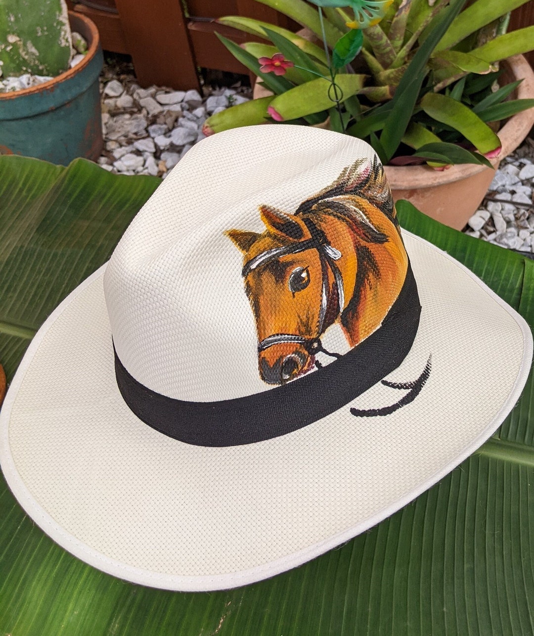 Horses Hat, Hats Painted by Hand, Colombian & Mexican Hats, Aguadeño ...