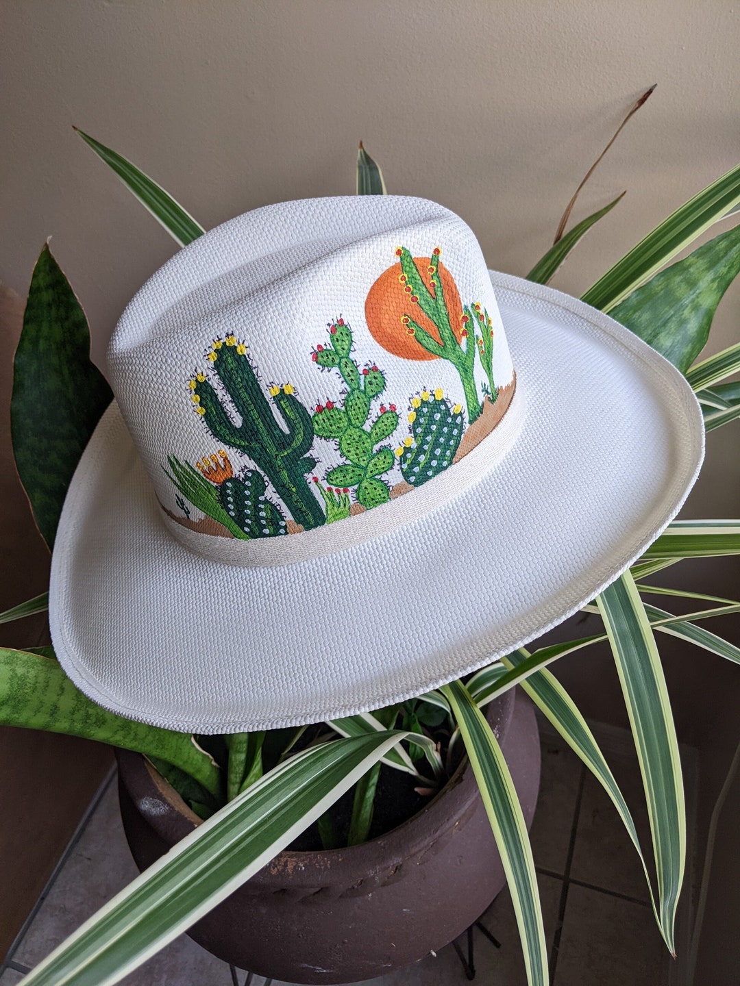 Hats, Cactus Hats Painted by Hand, Colombian & Mexican Hats, Hand ...